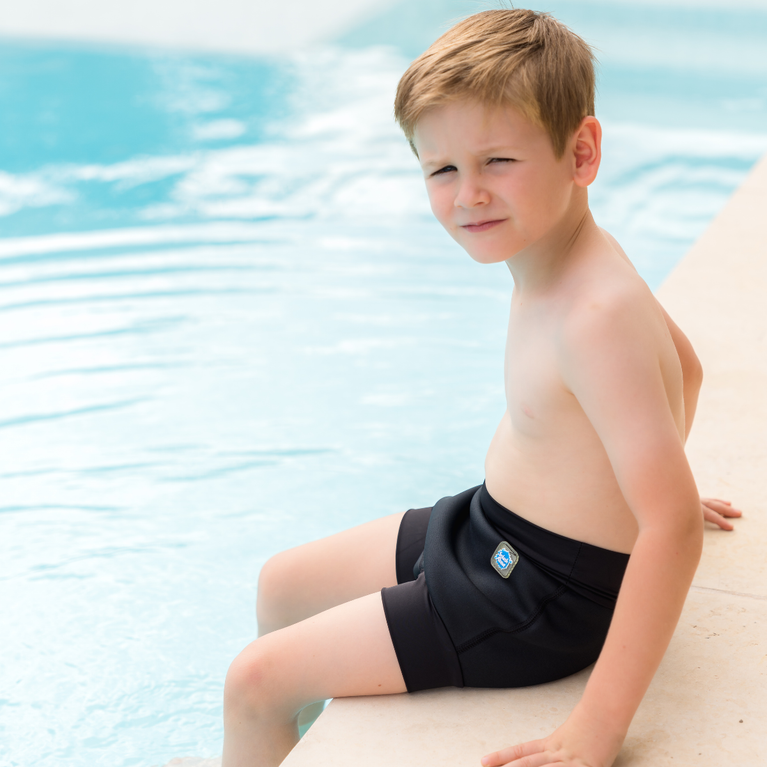 Splash Shorts Child New Improved Fit Black | Kids Incontinence Swim ...